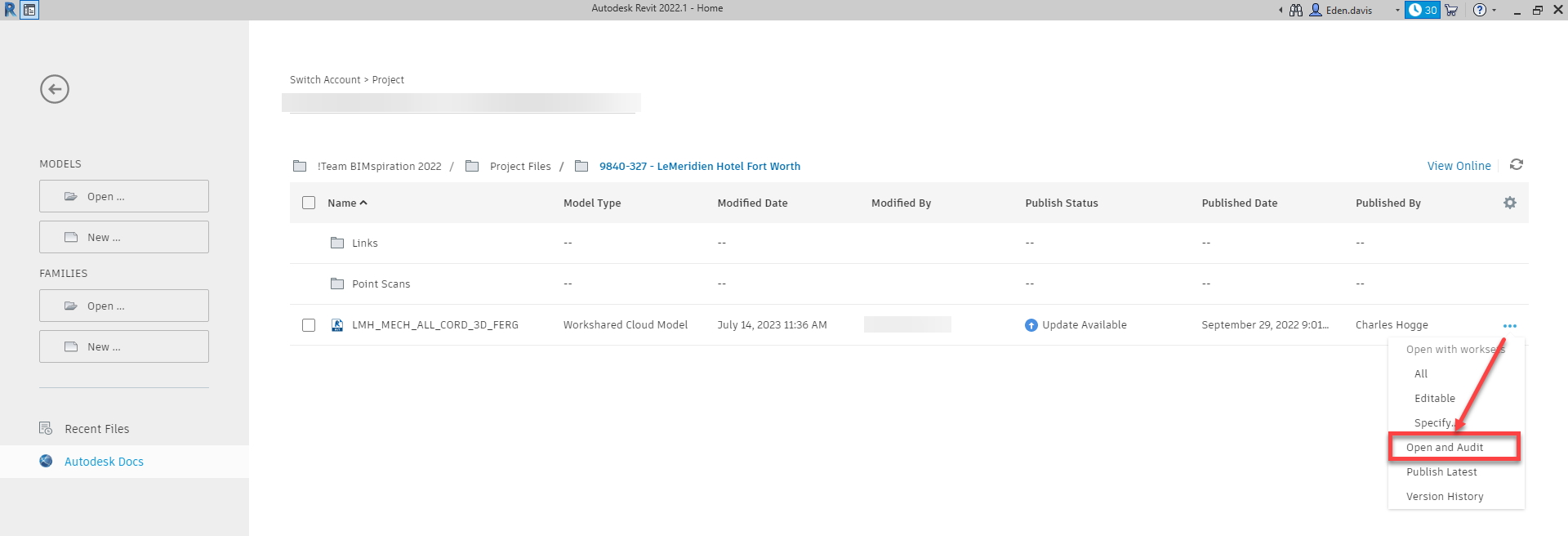 Unable to open Revit Cloud Model – CADD Microsystems